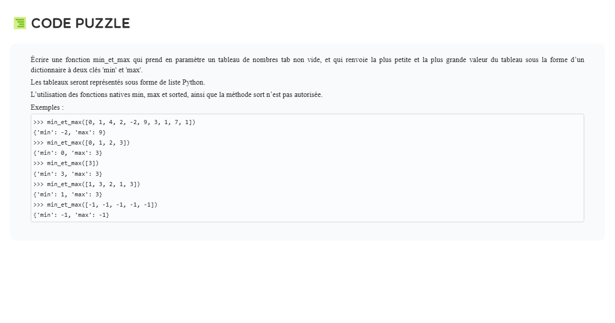 Code Puzzle | Défi - D79SJ