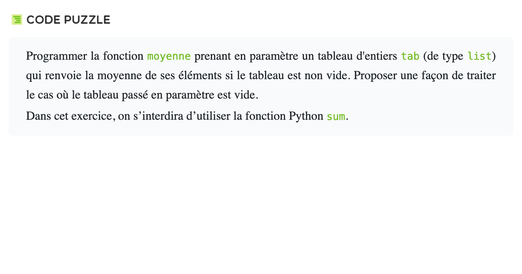 Code Puzzle | Défi - DALHQ