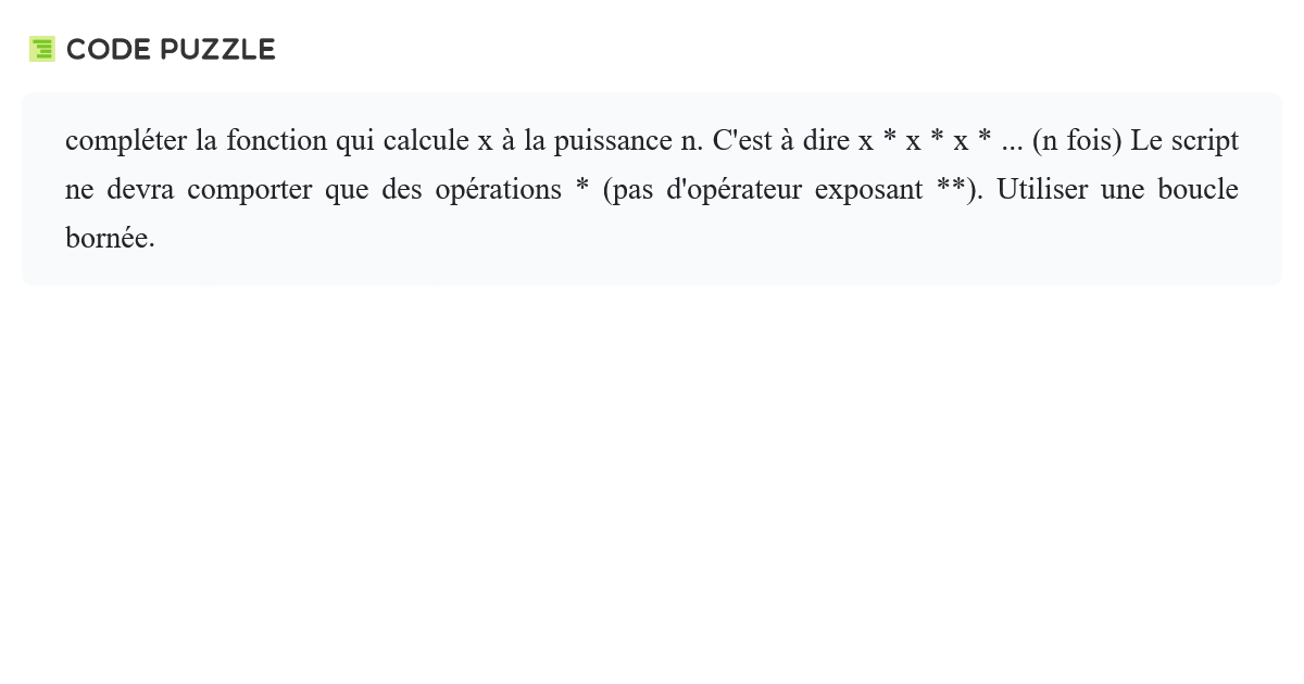 Code Puzzle | Défi - DDLV5