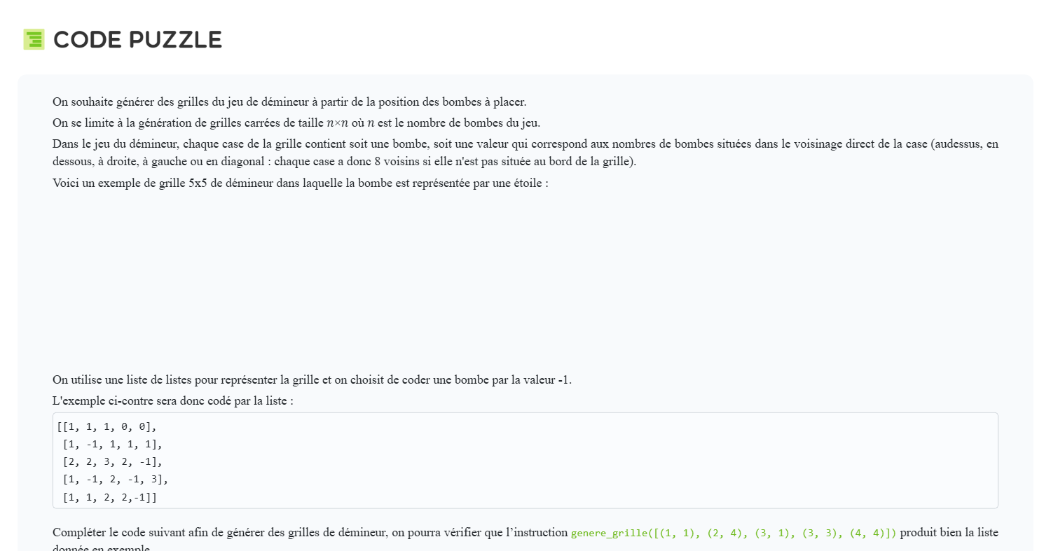 Code Puzzle | Défi - DDYE7