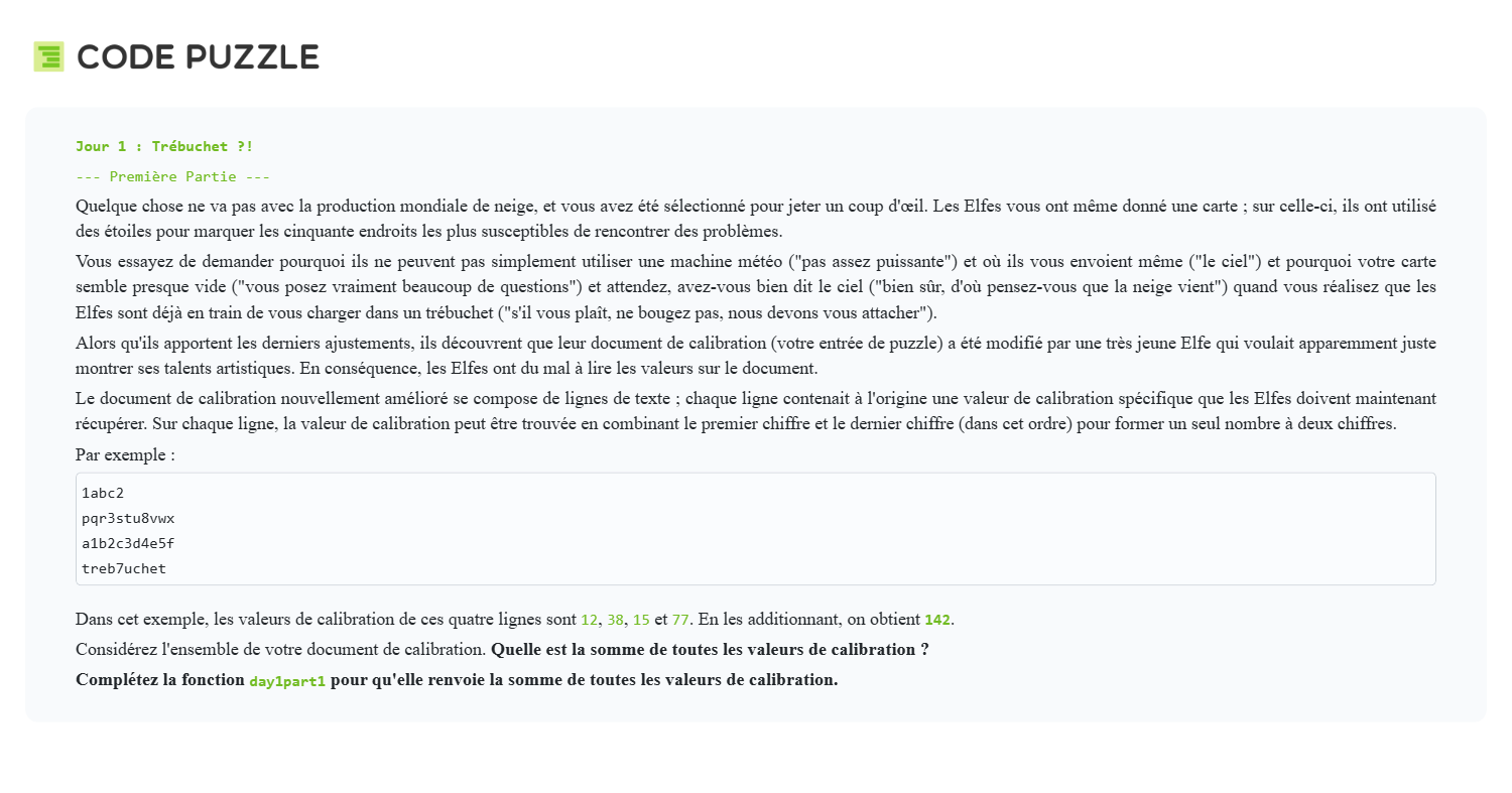 Code Puzzle | Défi - DEB7Q