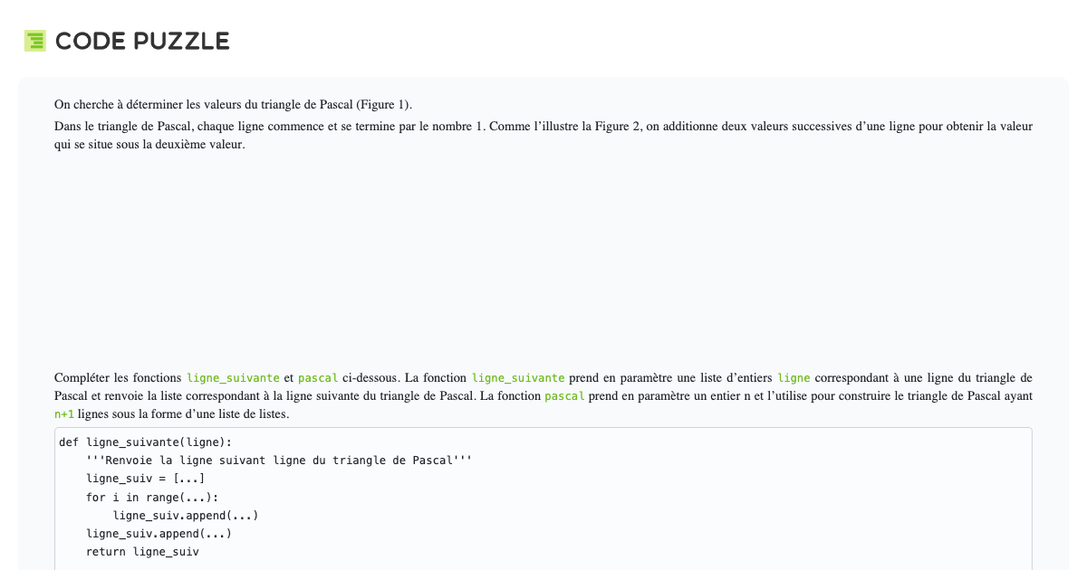 Code Puzzle | Défi - DFCNW