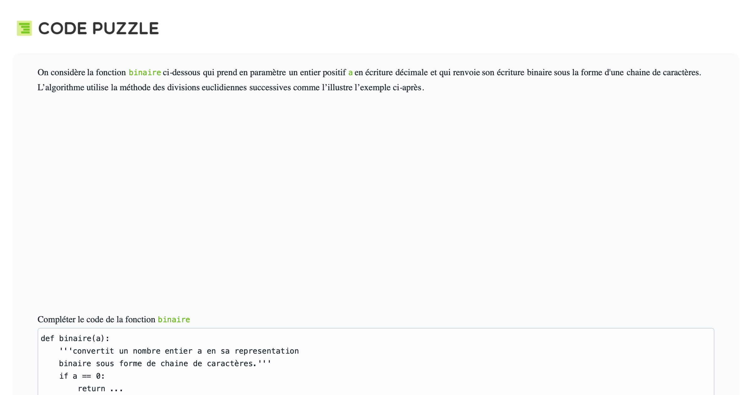 Code Puzzle | Défi - DGJEB