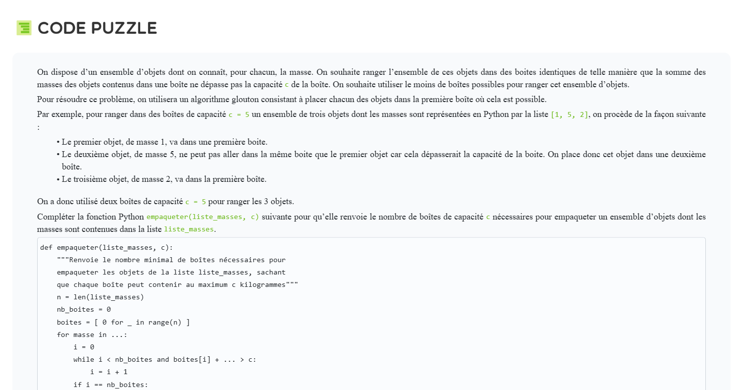 Code Puzzle | Défi - DJARN