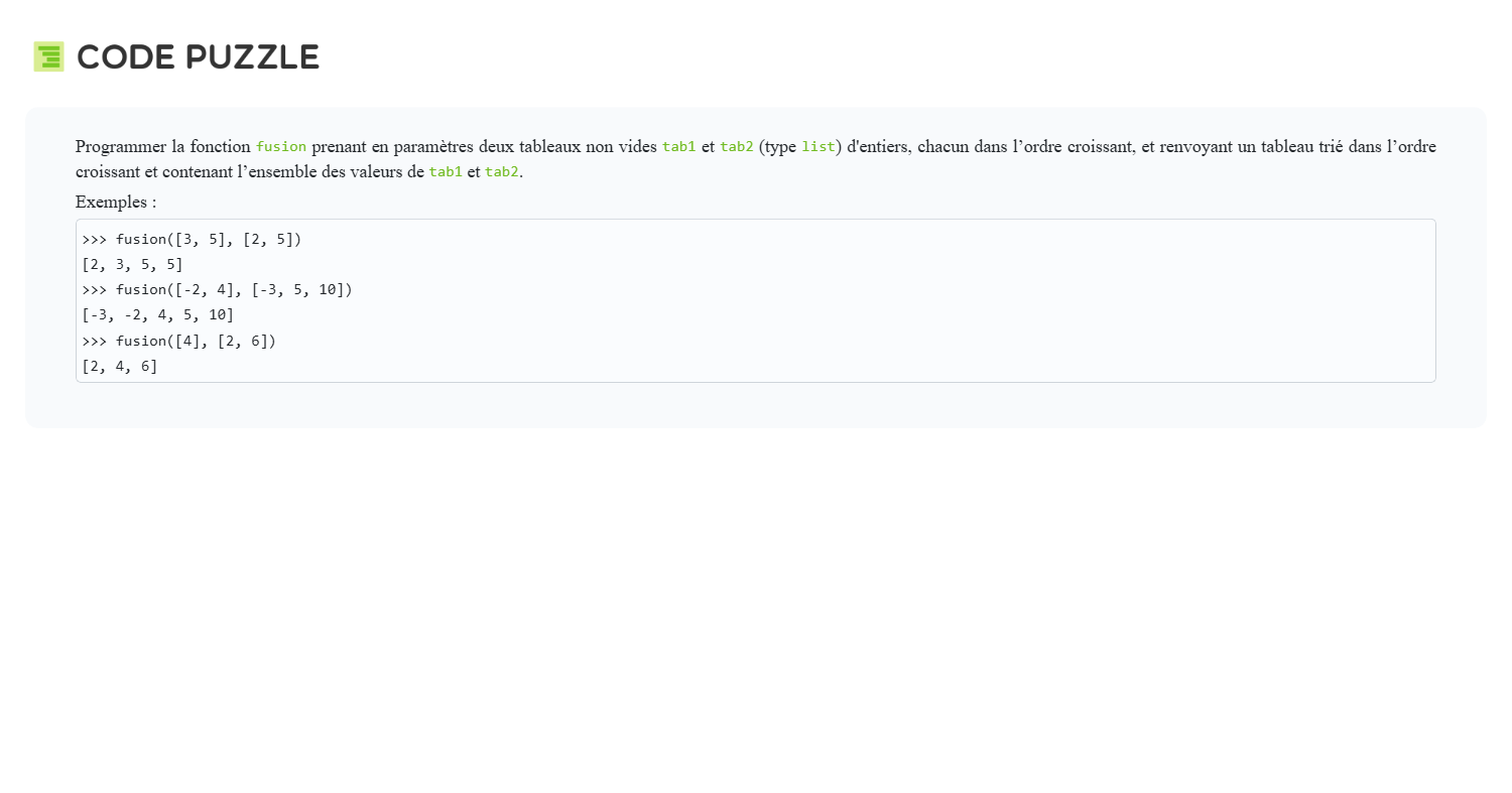 Code Puzzle | Défi - DJMQH