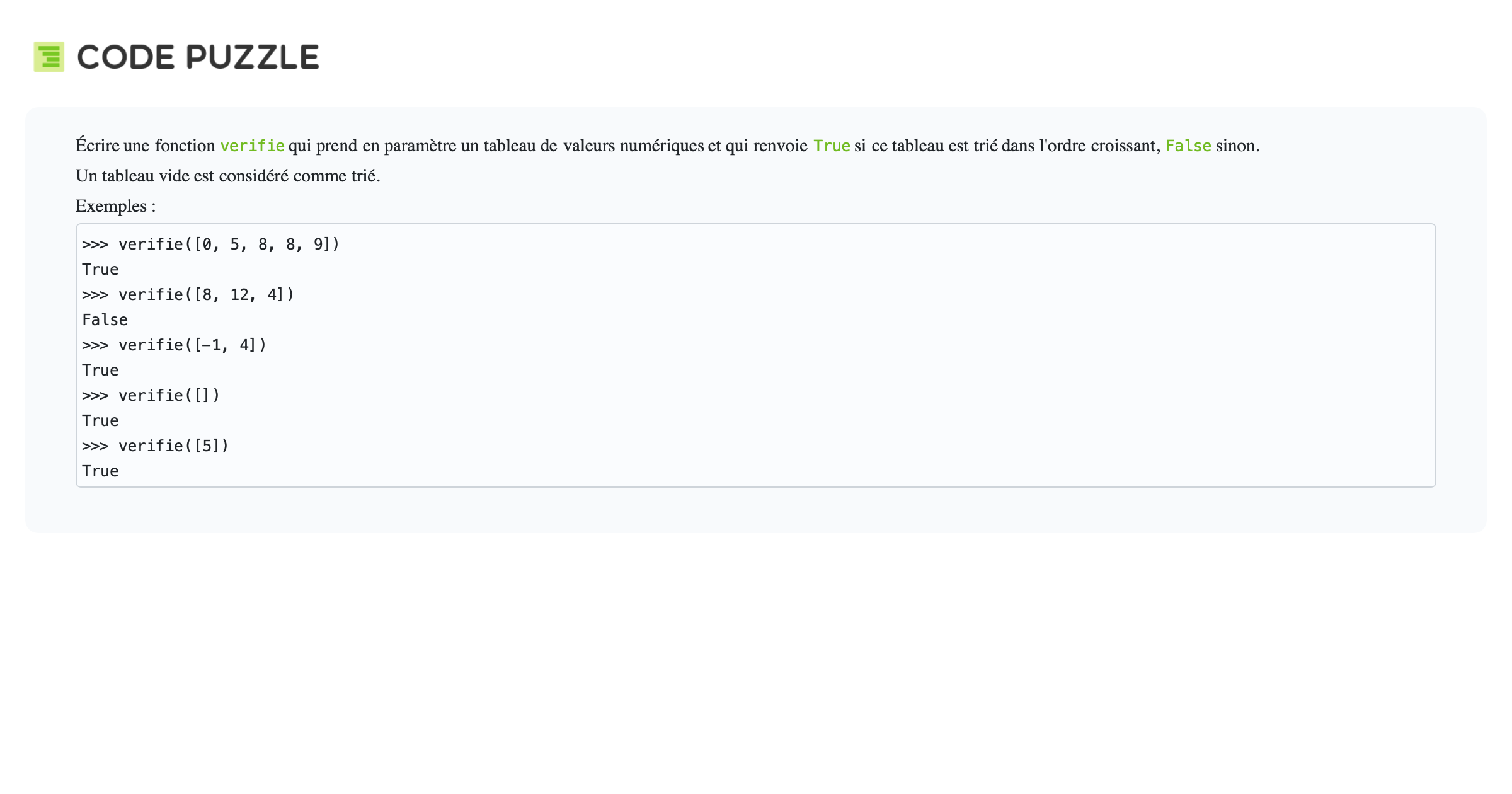 Code Puzzle | Défi - DKQS6