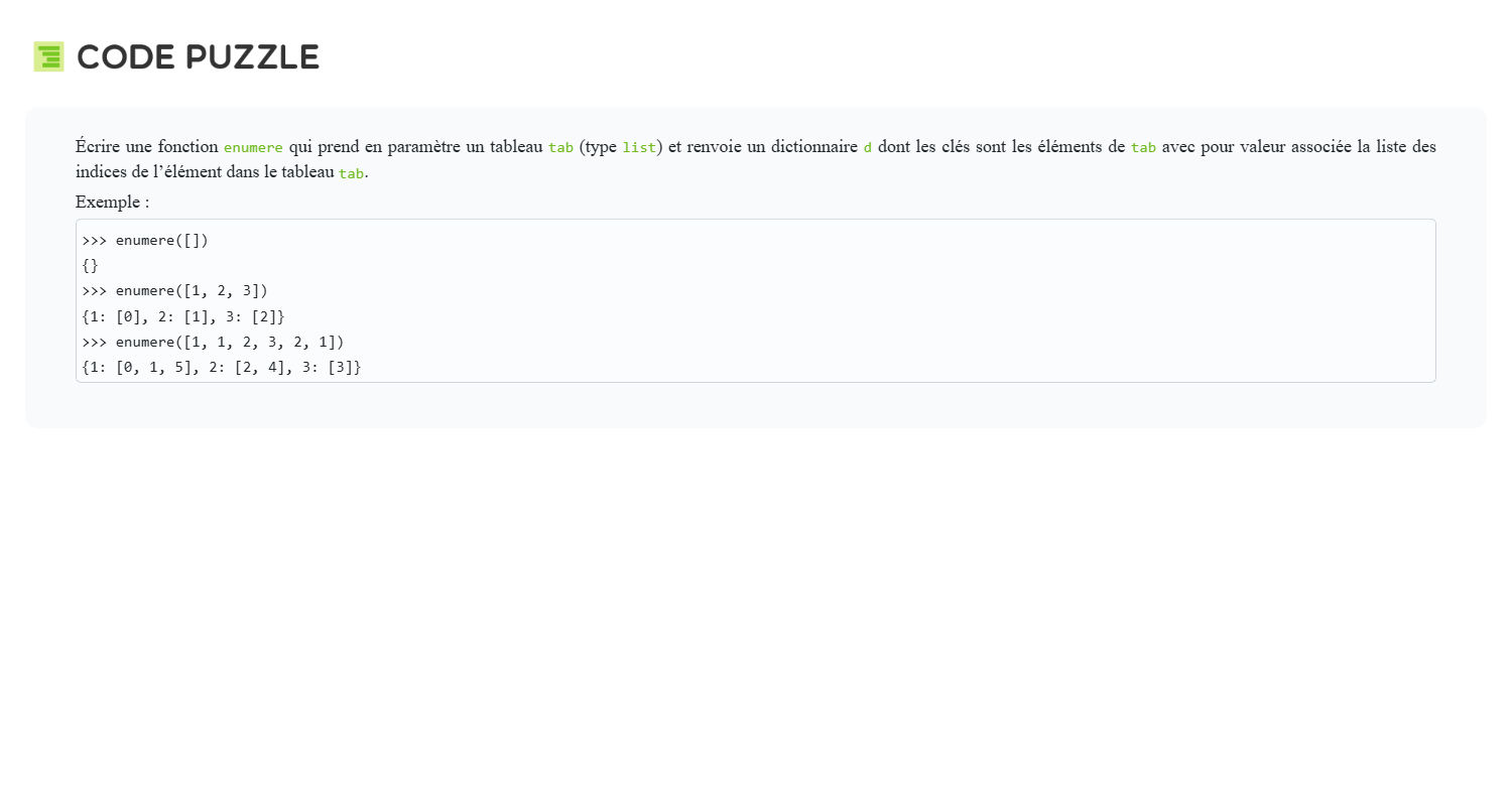 Code Puzzle | Défi - DQWXAV