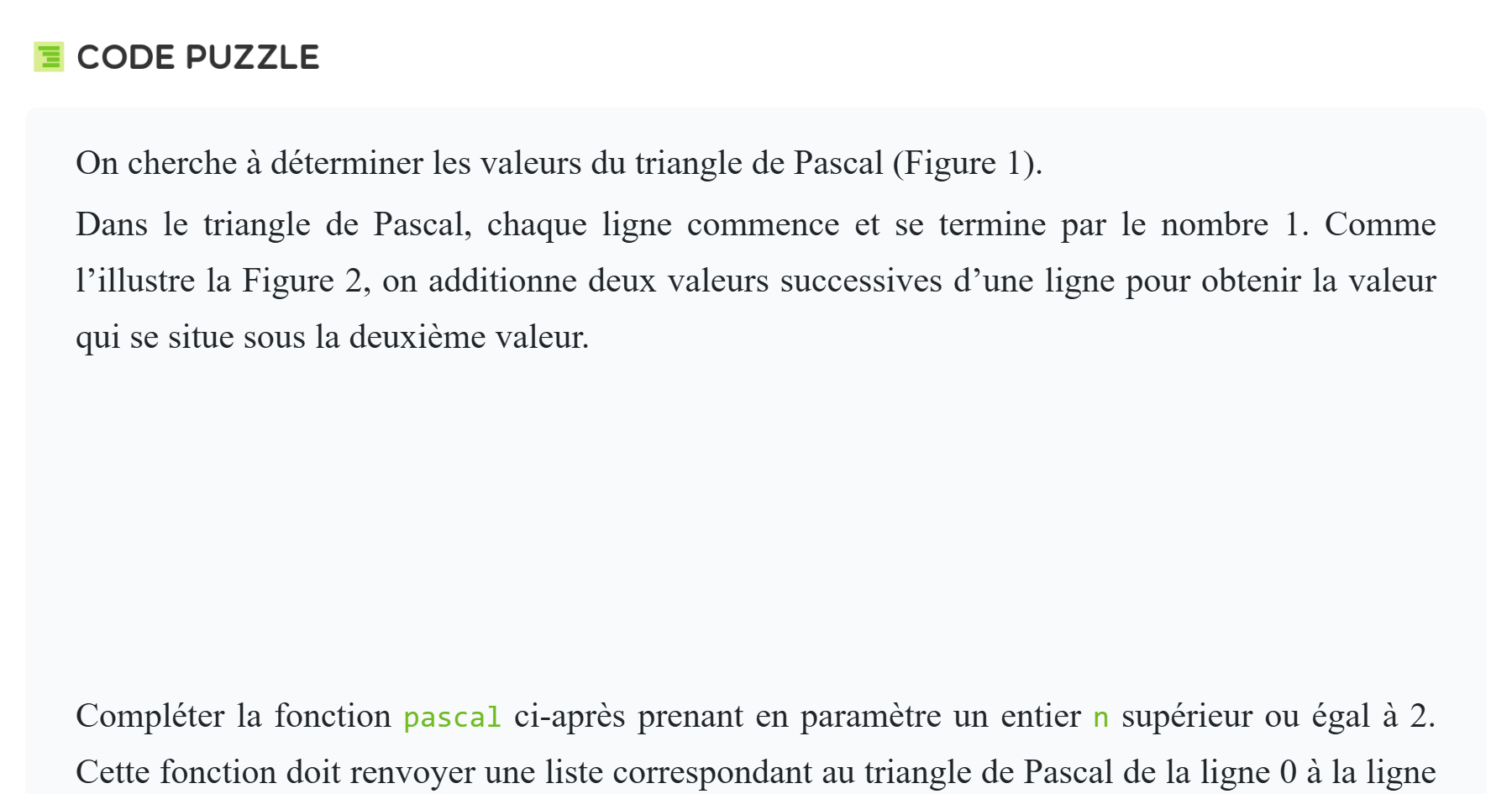 Code Puzzle | Défi - DW87B